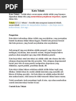 Ada 25 Jenis Makna Kata Dan Contohnya Dalam Bahasa Indonesia | PDF