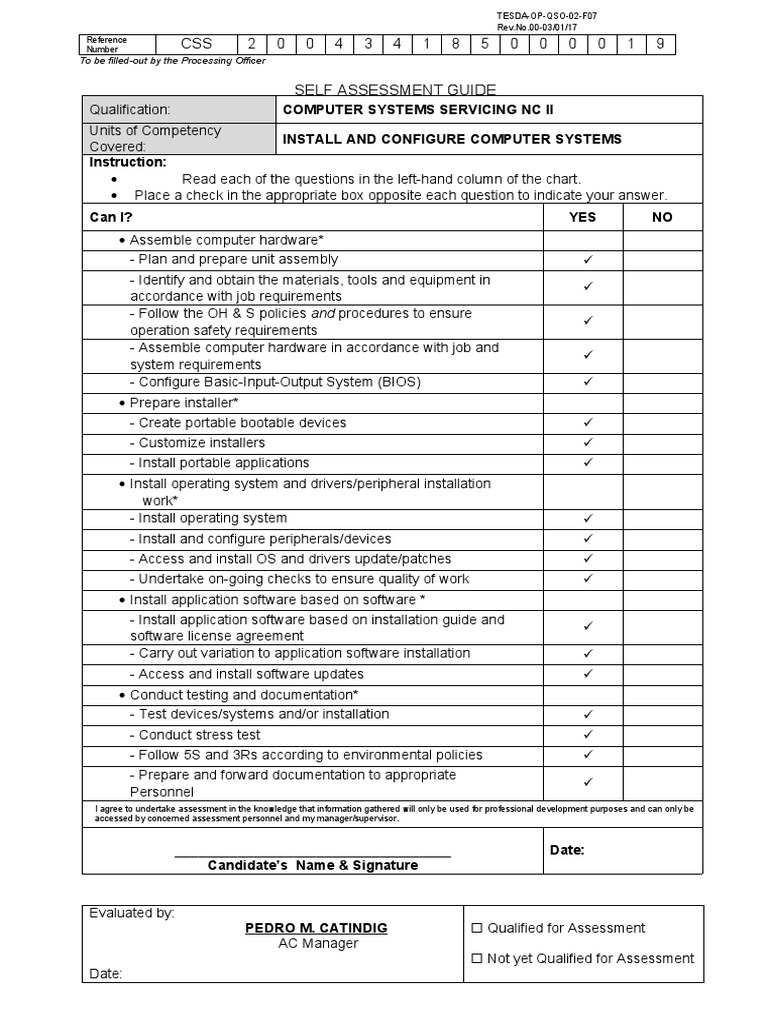 CSS 2 0 0 4 3 4 1 8 5 0 0 0 0 1 9 Self Assessment Guide | Download Free ...