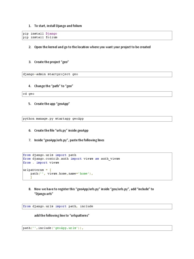 Django GeoApp Map | PDF | System Software | Computing