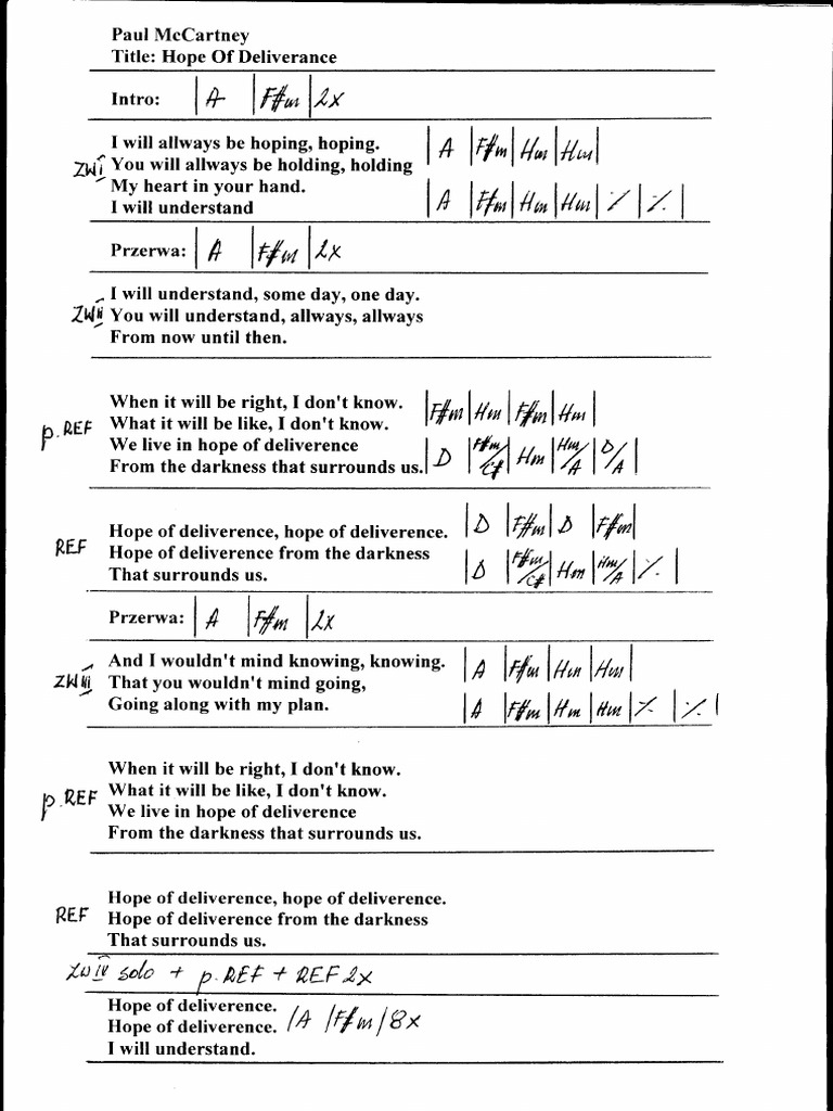 Hope of Deliverance | PDF