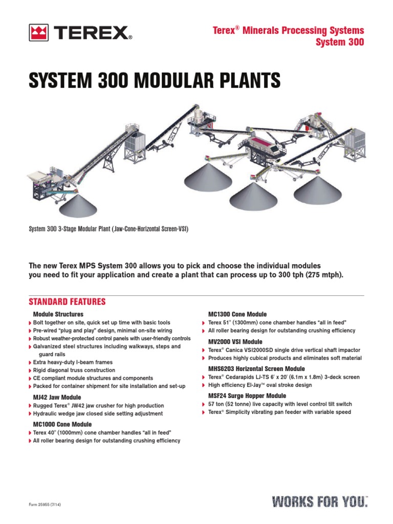 System 300 Modular Plants: Terex Minerals Processing Systems System 300 ...