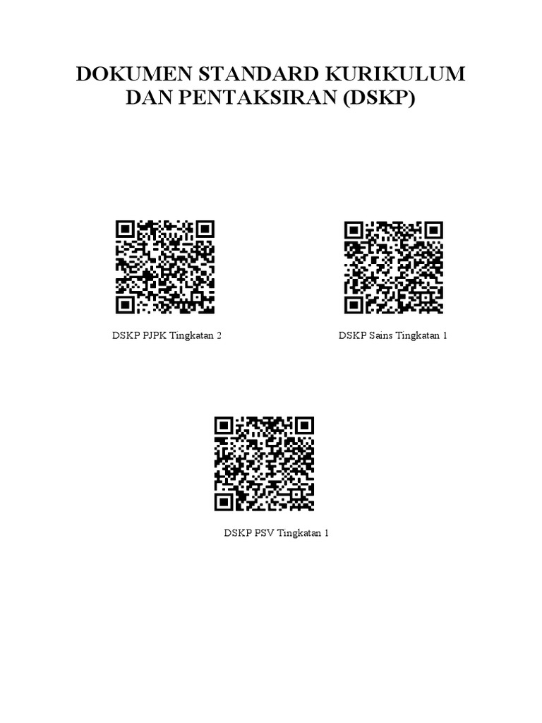 DSKP QR Code 2020 | PDF
