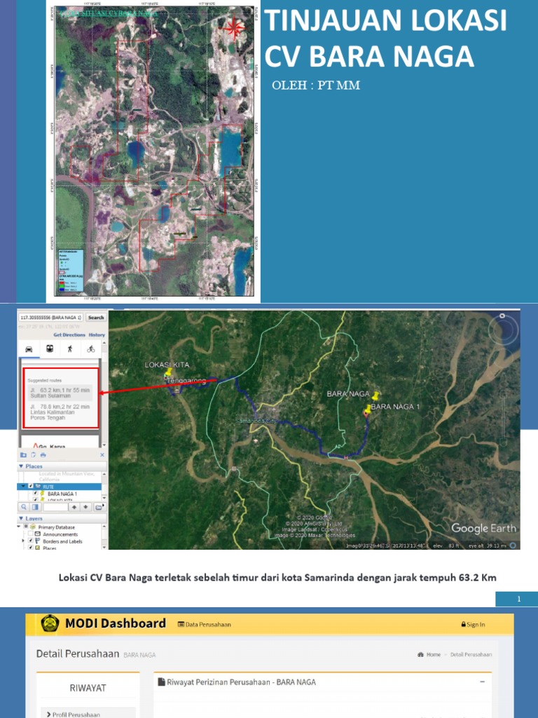 Tinjauan Lokasi CV Bara Naga | PDF