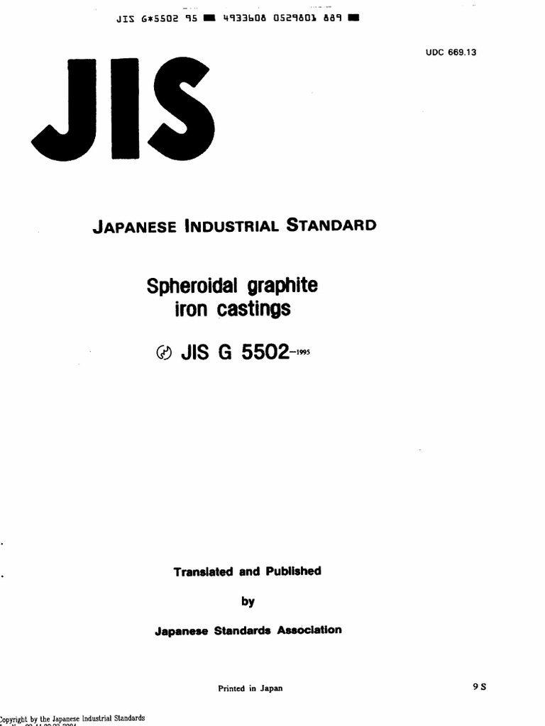 Jis G5502 | PDF
