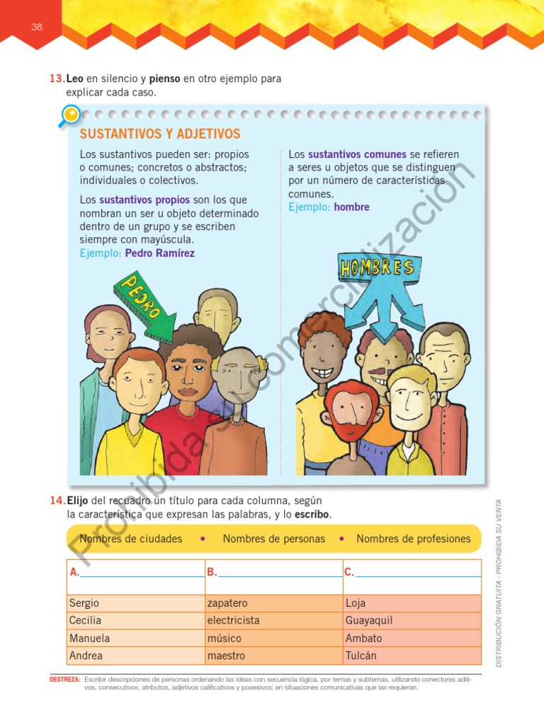 4egb Len Mat EESS CCNN F1 | PDF | Adjetivo | Caso de carta