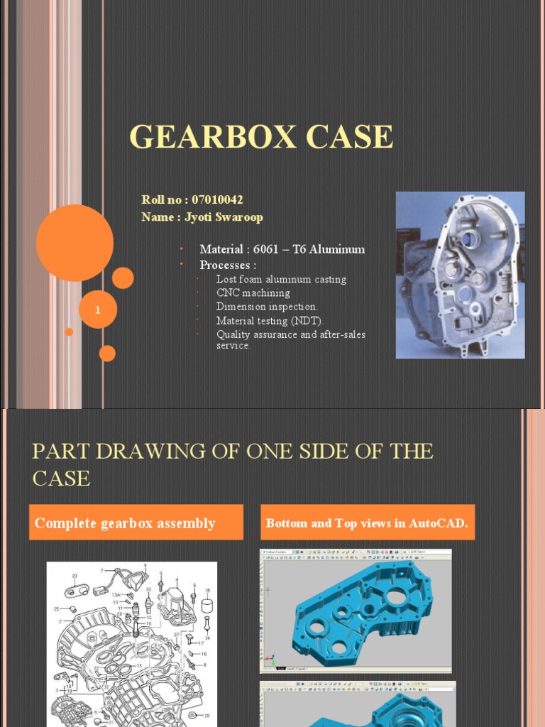 Gearbox Case - Manufacturing Process | PDF | Numerical Control ...