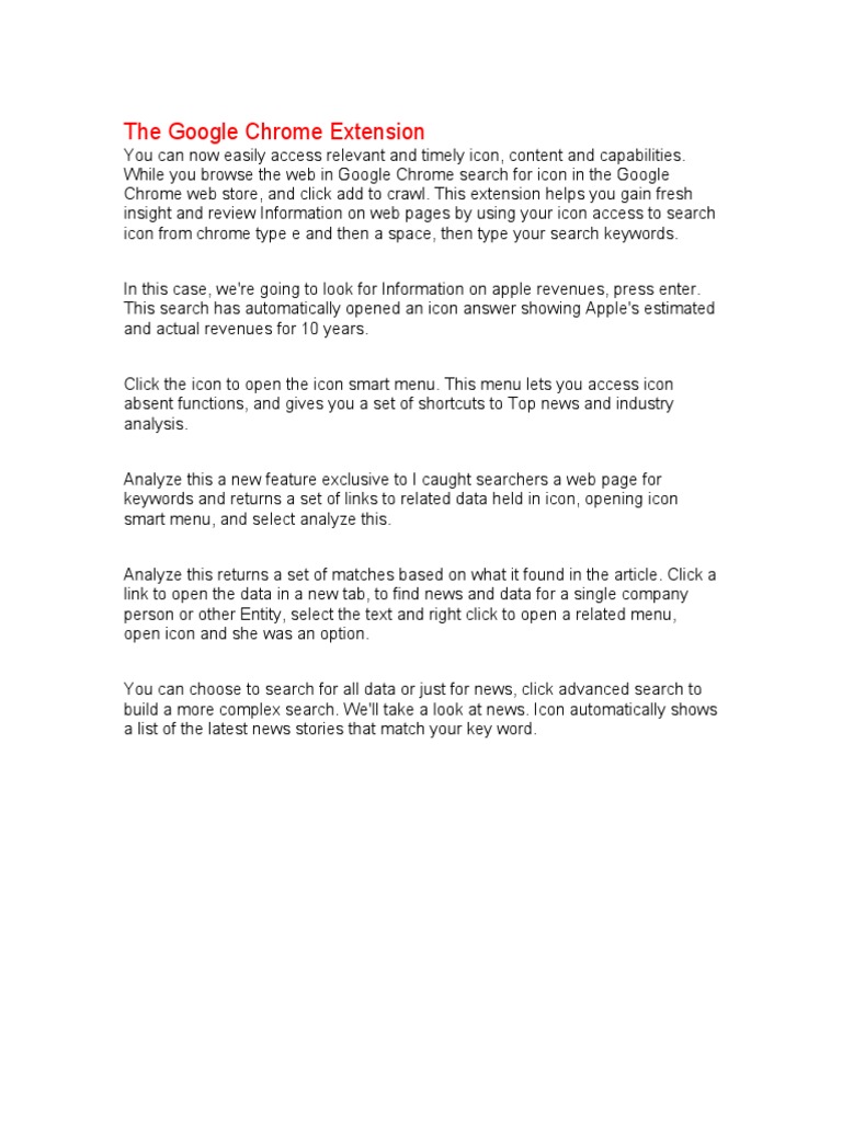 7 The Google Chrome Extension | PDF