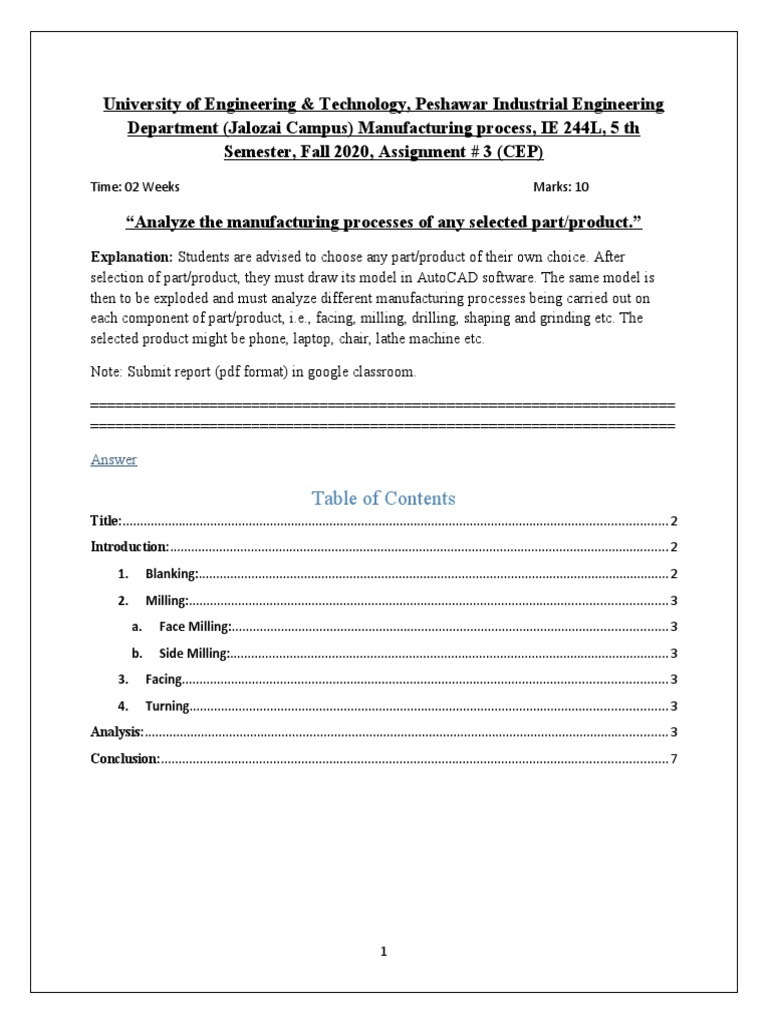 MP CEP Report | PDF | Machining | Equipment
