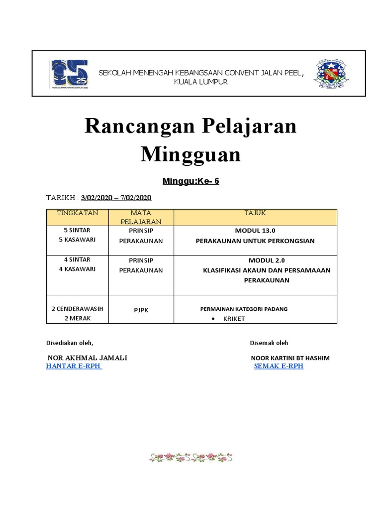 E-Rph Minggu 6 | PDF