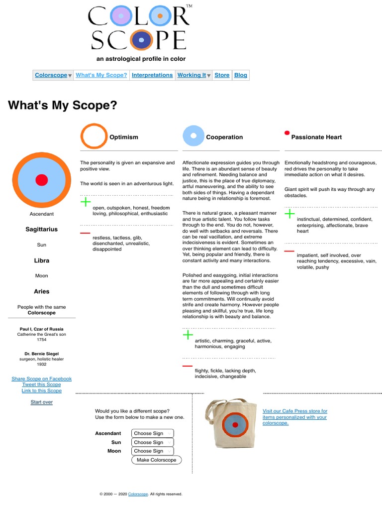 What's My Scope Colorscope | PDF