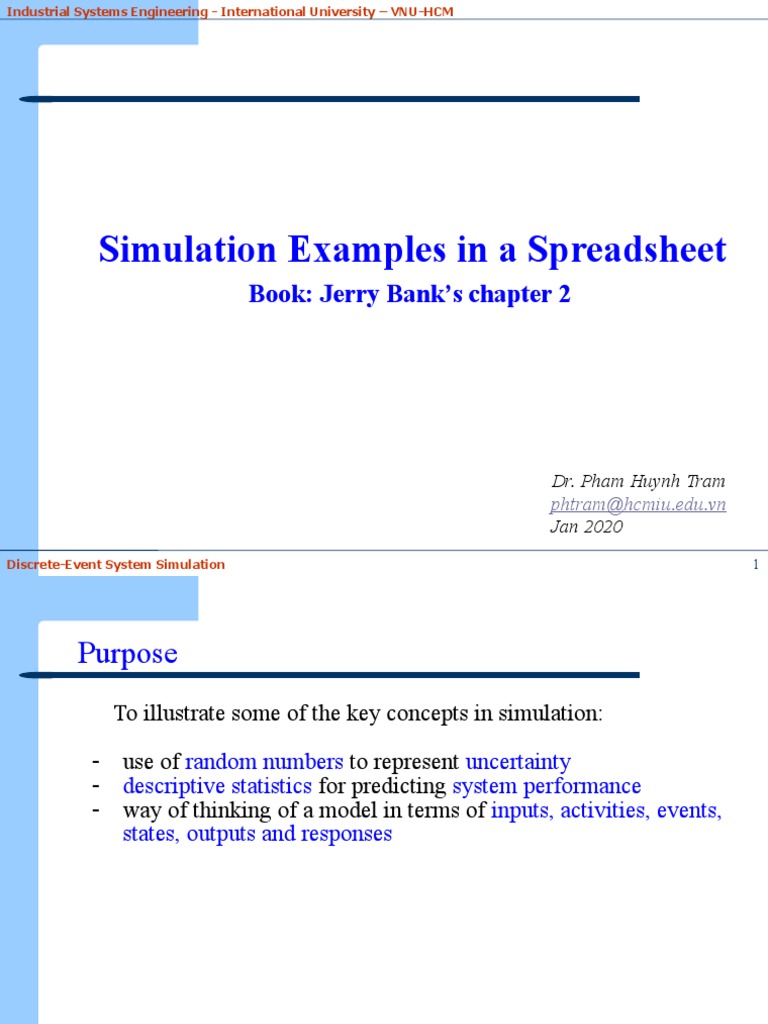 2 - Simulation Examples-2020-S0 | PDF | Inventory | Simulation
