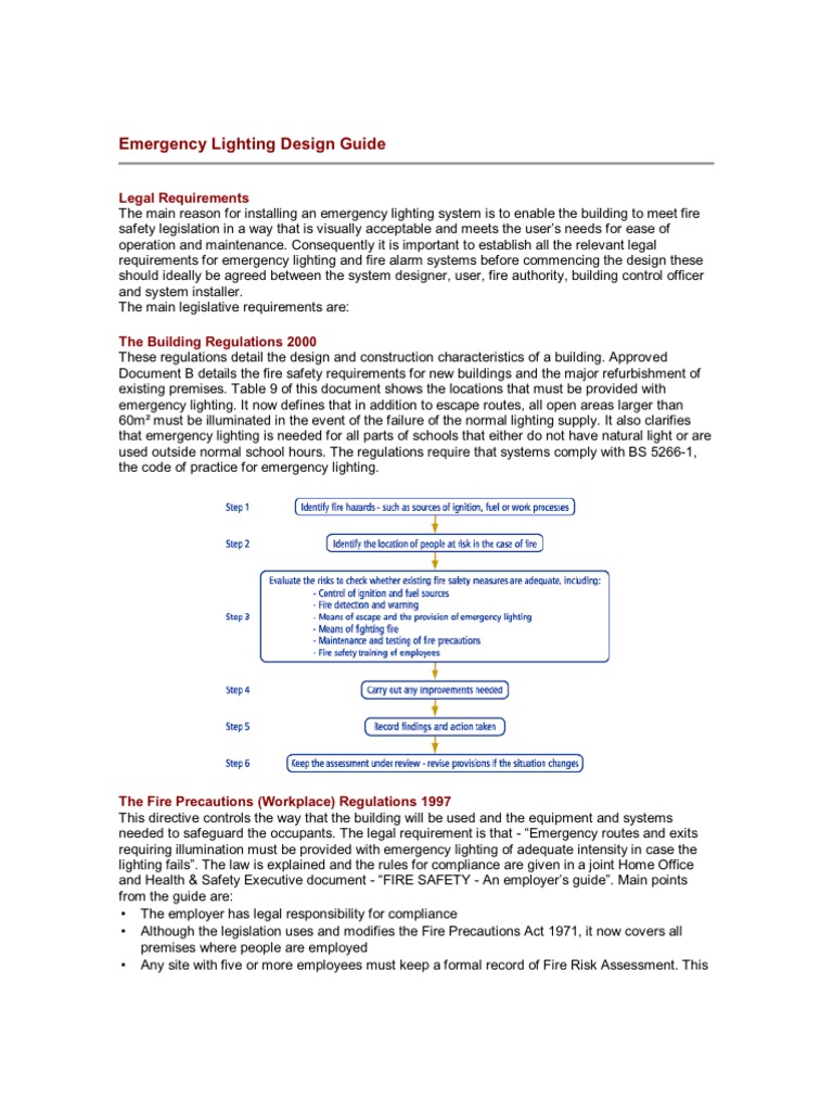 Emergency Lighting Design Guide | PDF | Lighting | Safety
