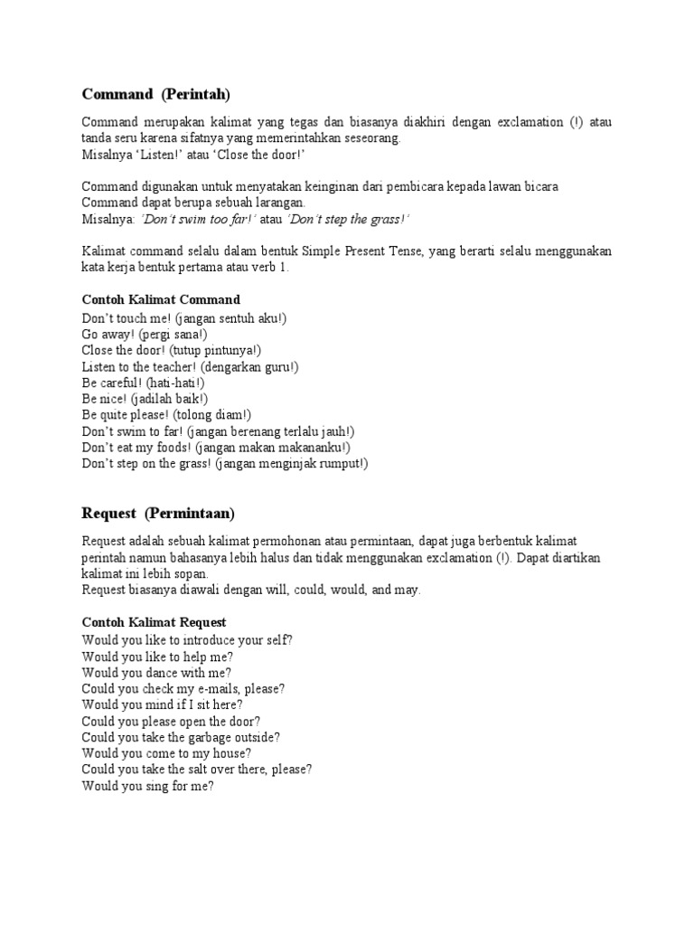 Command and Request | PDF