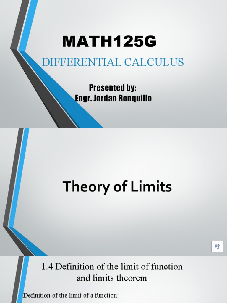 Theory of Limits | PDF | Limit (Mathematics) | Function (Mathematics)