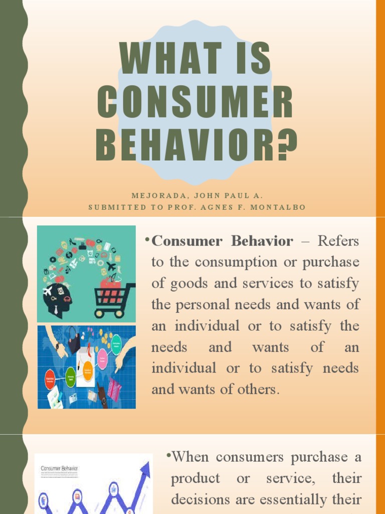 Material Self What Is Consumer Behavior | PDF | Consumer Behaviour ...