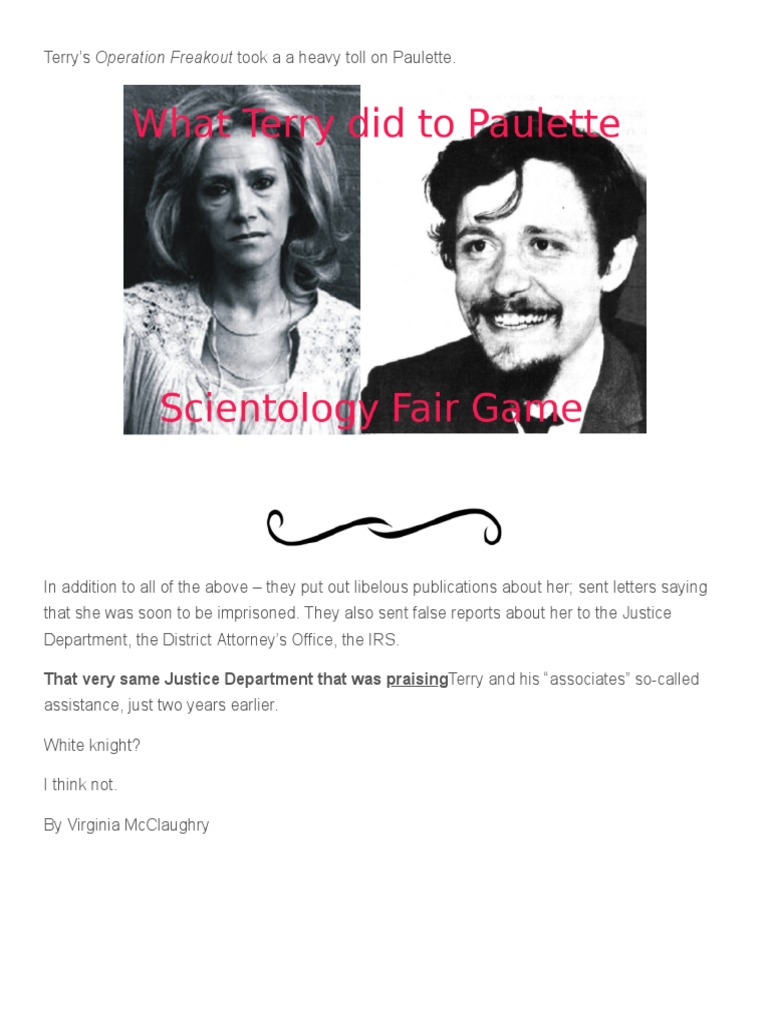 Terry Milner's Attack on Paulette Cooper | PDF