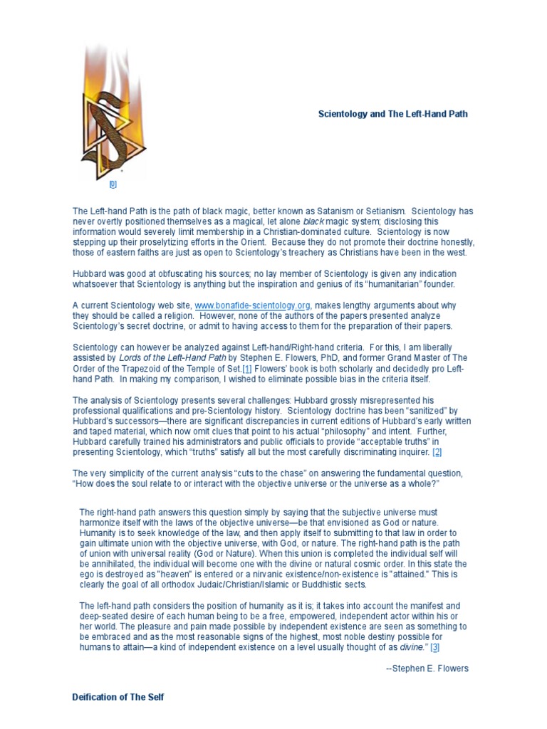 Scientology and The Left Hand Path | PDF | Religion And Belief
