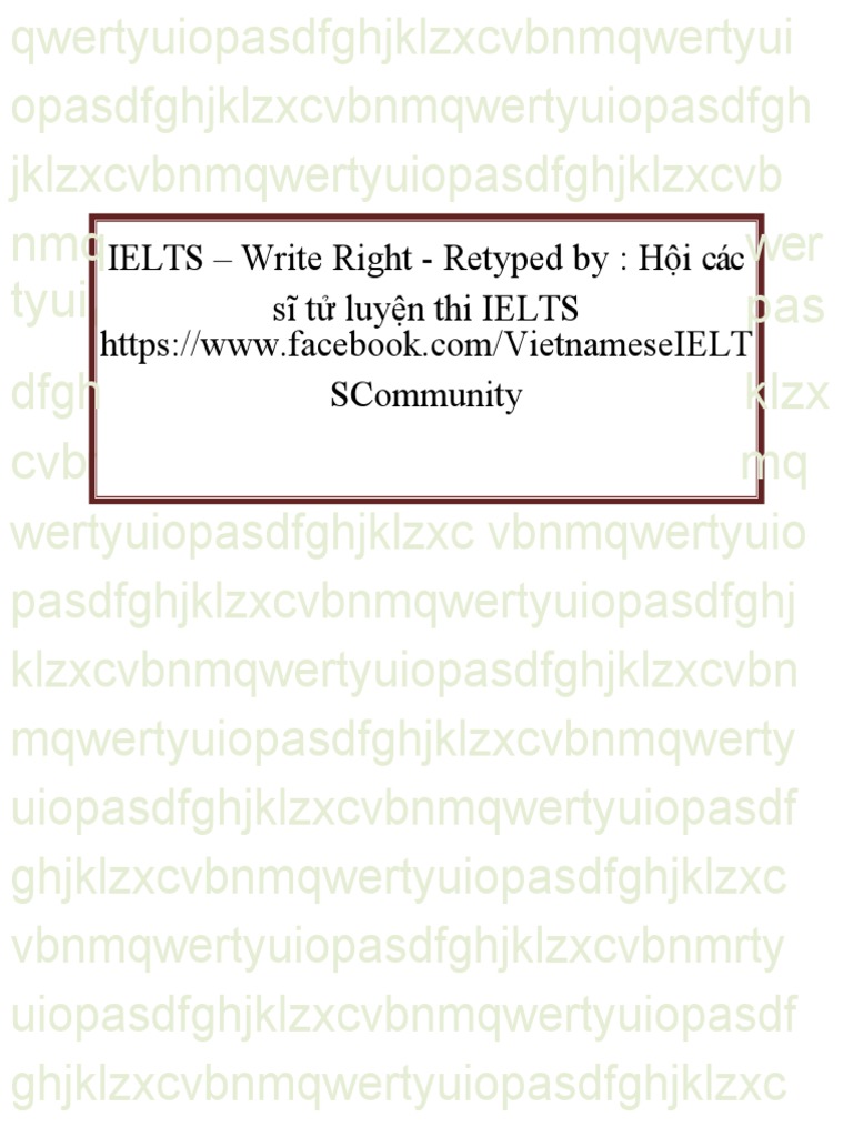 IELTS WriteRight | PDF | Vocabulary | Question