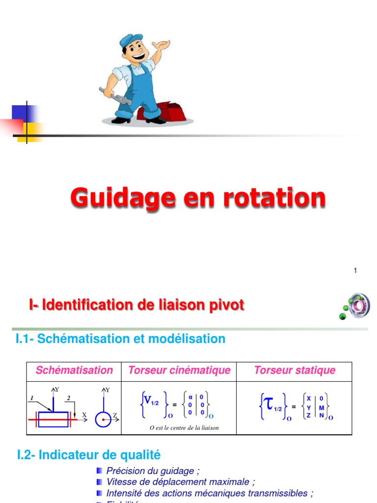 1 Guidage en Rotation | PDF | Palier (mécanique) | Matériaux