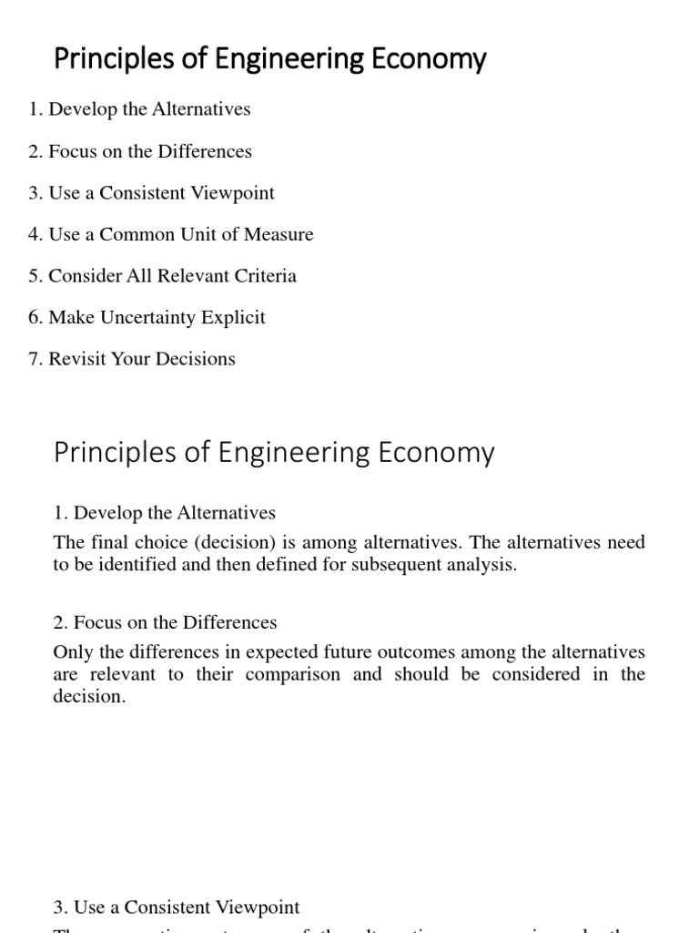 Principles of Engineering Economy | PDF