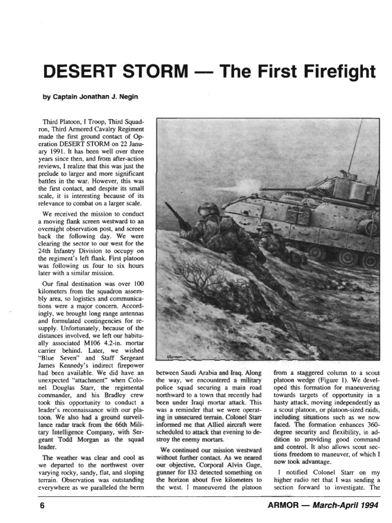 Desert Storm | PDF | Platoon | Reconnaissance