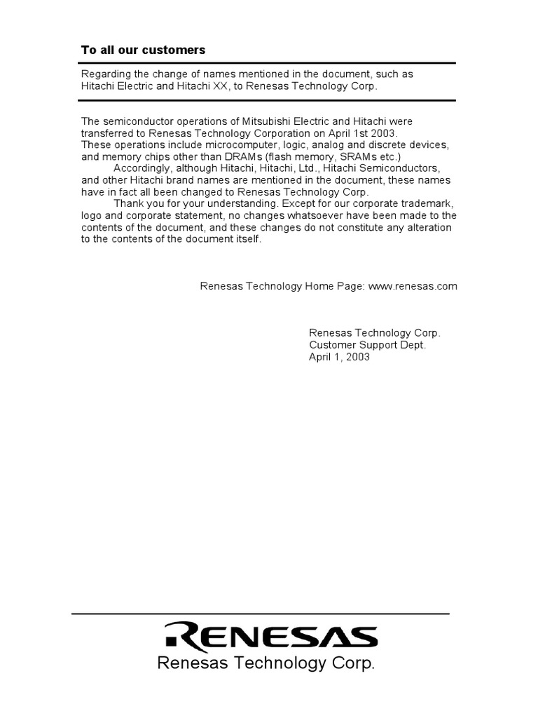 Hitachi H8-325 324 323 322 | PDF | Random Access Memory | Microcontroller