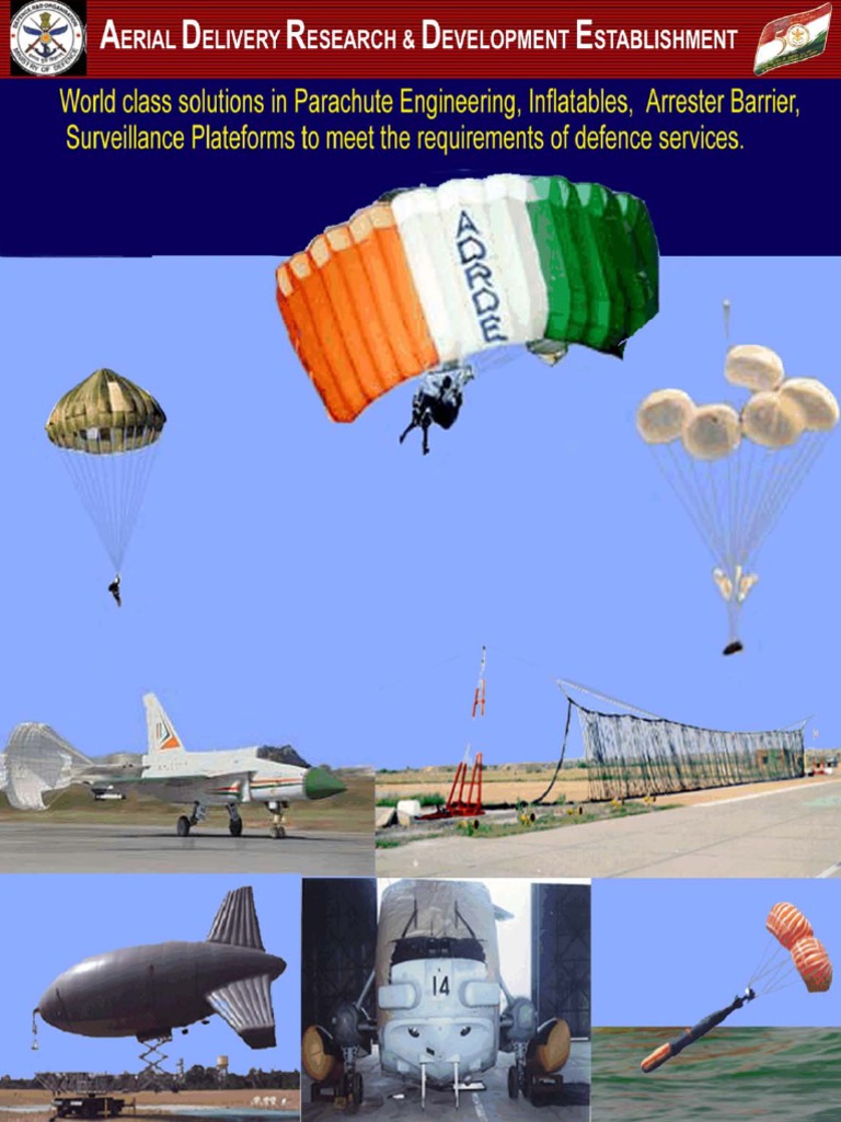 ADRDE: Innovations in Aerial Delivery Systems | PDF | Parachute ...