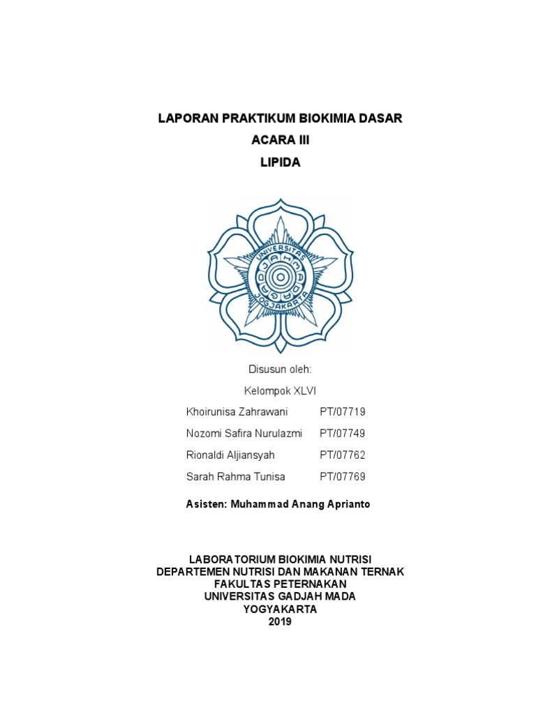 Laprak Biokim Lipid | PDF | Kesehatan Holistik | Sains & Matematika