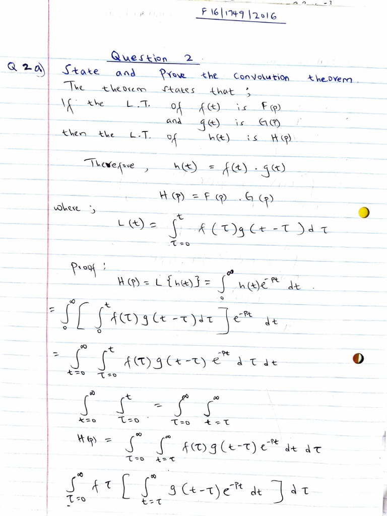 Convolution Theorem | PDF | Teaching Mathematics