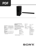 Sony Subwoofer Service Manual Overview | PDF | Audio Engineering ...