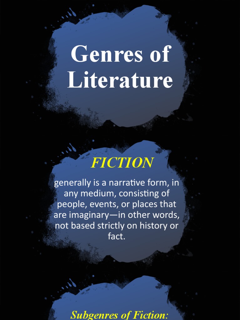 Literature Genres Overview | PDF | General Fiction