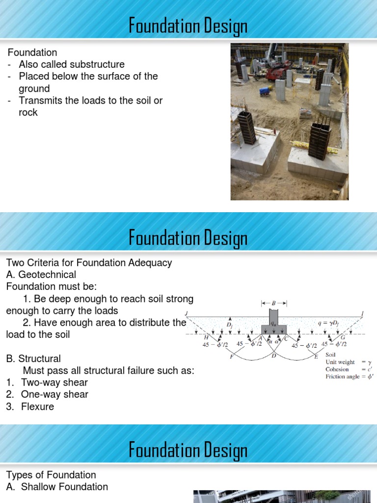 Foundation Design | PDF | Foundation (Engineering) | Deep Foundation