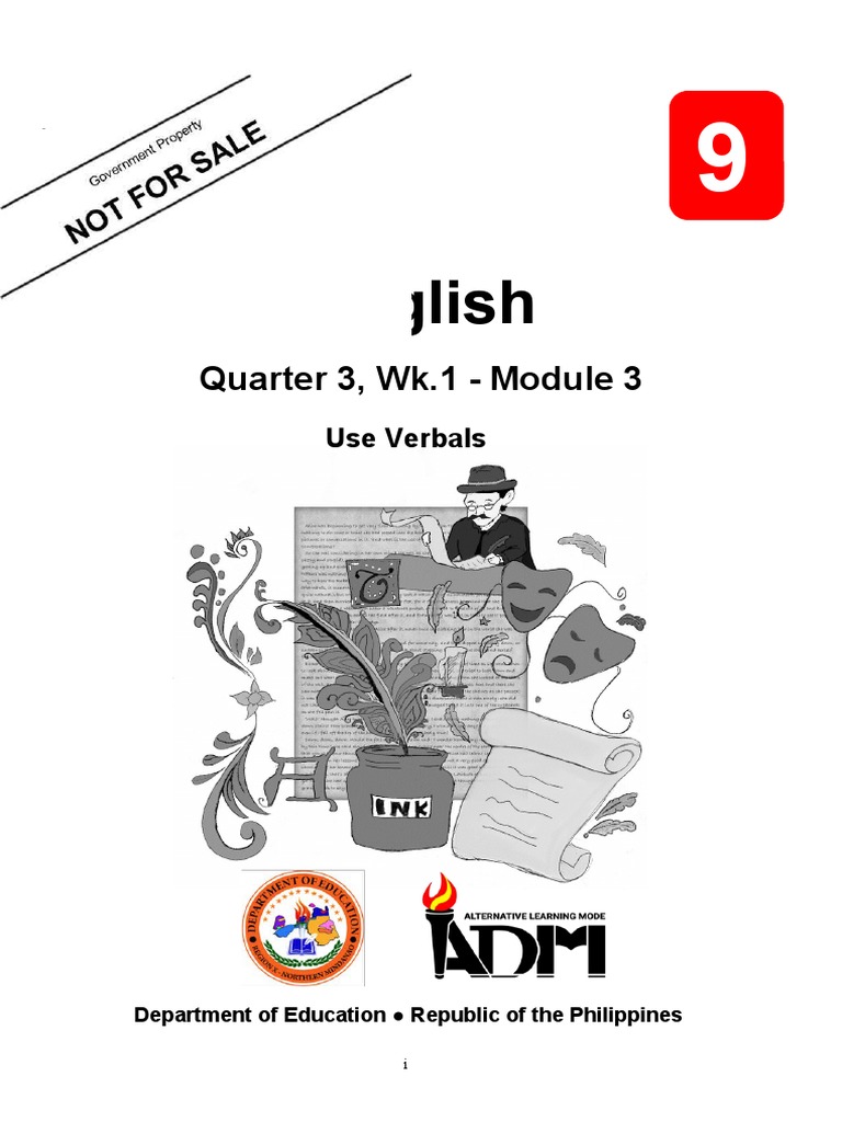 English: Quarter 3, Wk.1 - Module 3 | PDF | Verb | Adjective