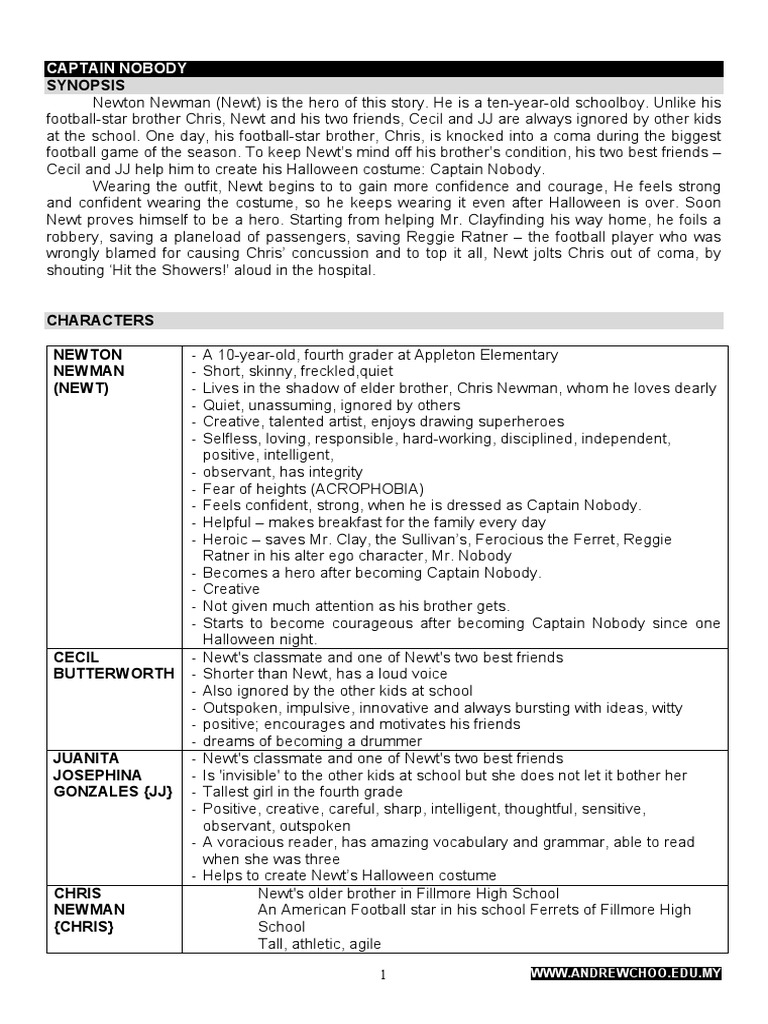 Novel Captain Nobody | PDF