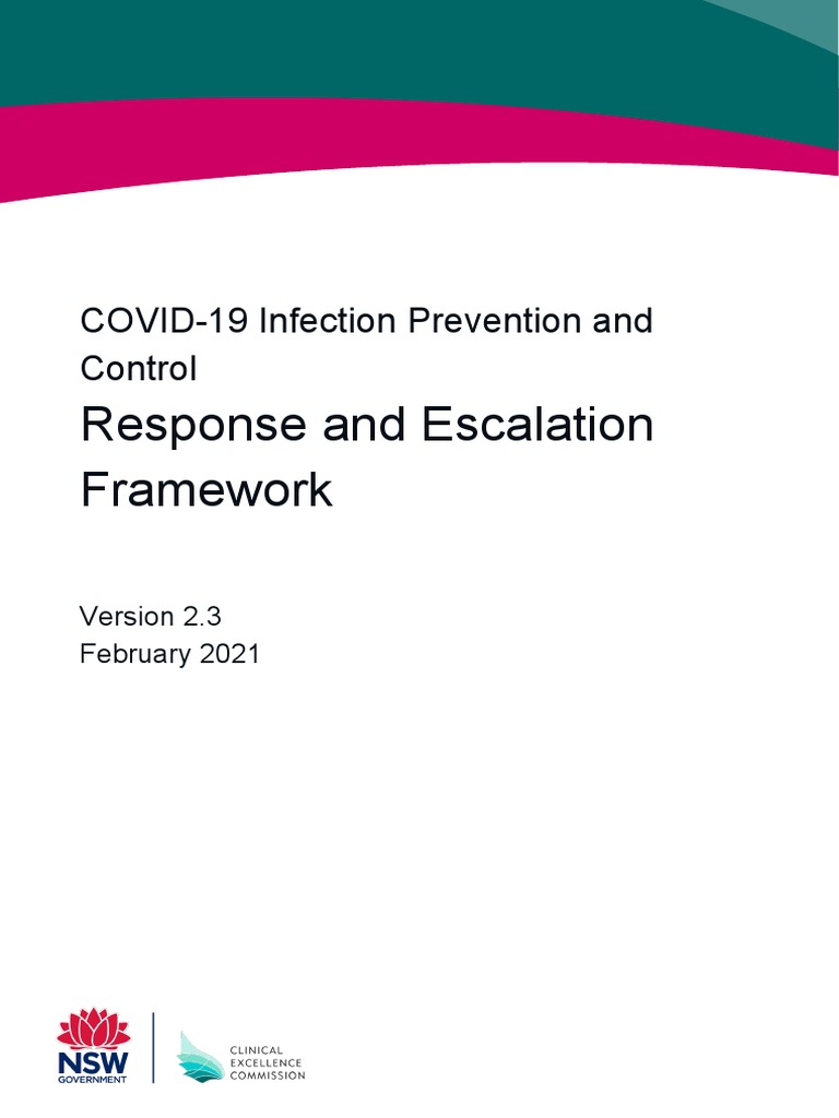 COVID 19 Infection Prevention Control Response and Escalation Framework ...