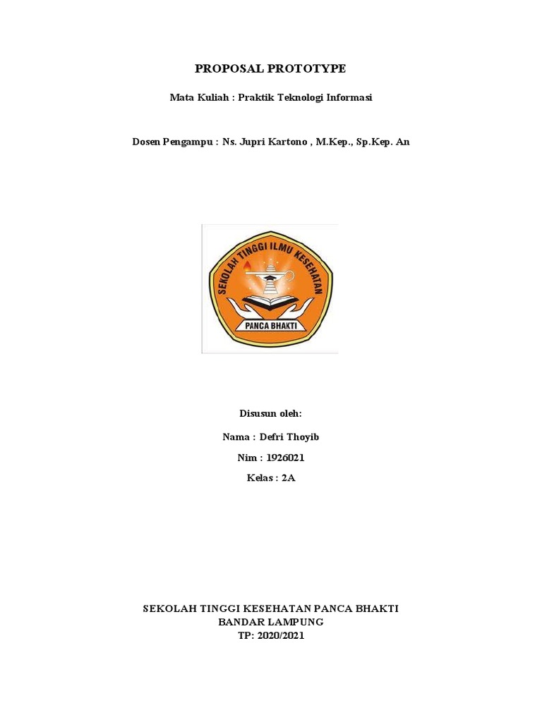 Tugas TI Proposal Prototipe | PDF