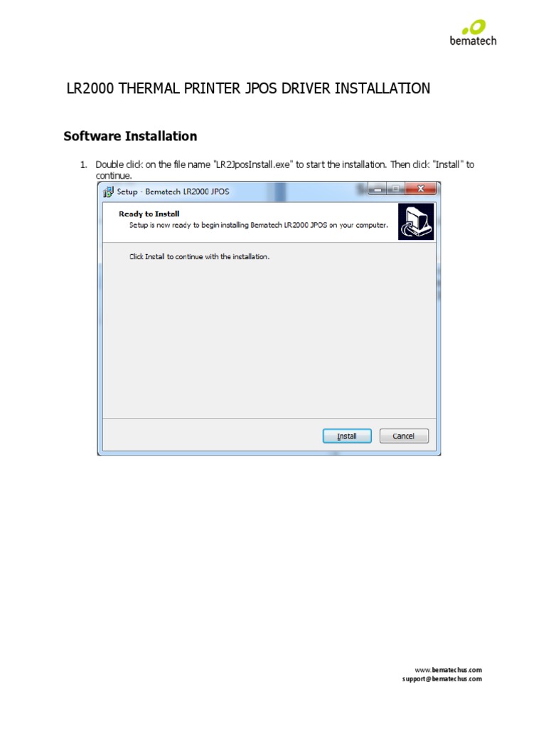LR2000 JPOS Driver Installation | PDF | Printer (Computing) | Computer File