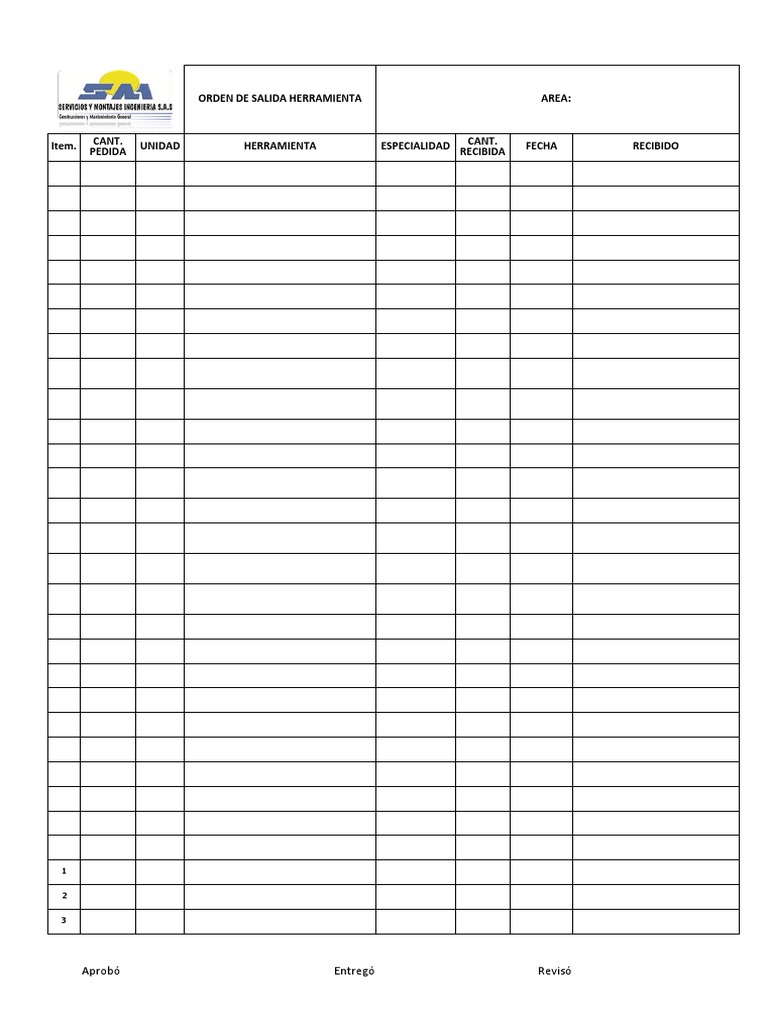 Formato de Salida de Herramienta | PDF