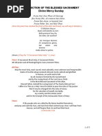 Eucharistic Exposition and Benediction Guide | PDF | Eucharist | Mary, Mother Of Jesus