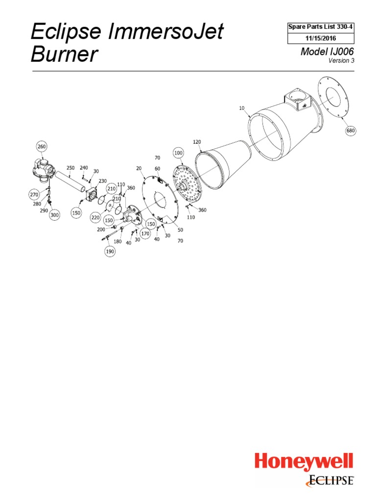 Eclipse Immersojet Burner: Model Ij006 | PDF | Equipment | Gas Technologies