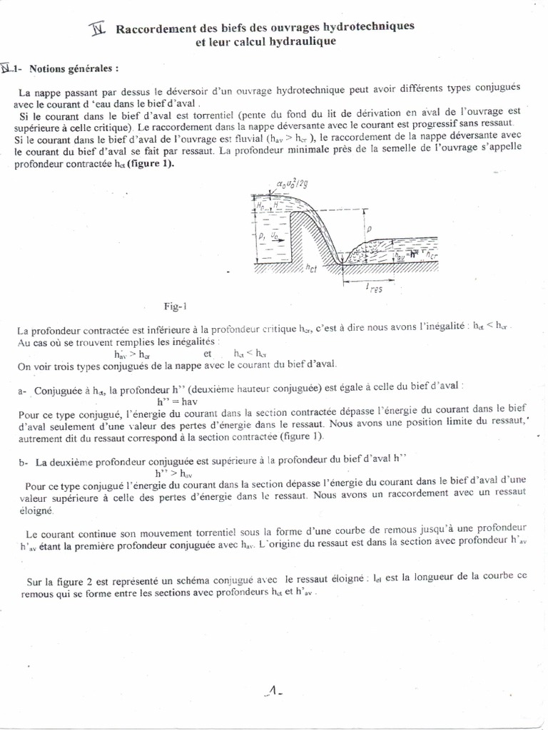 Chap4 Raccordement Bief Cours Et TD | PDF