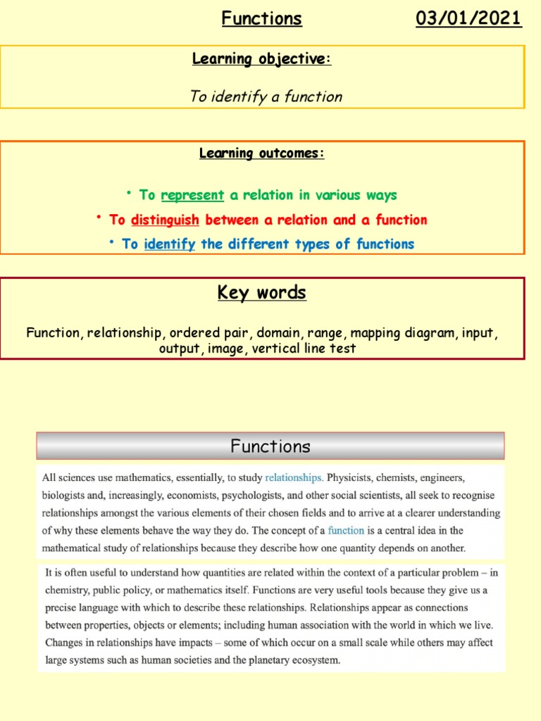 5.1) Functions | PDF | Function (Mathematics) | Mathematical Logic