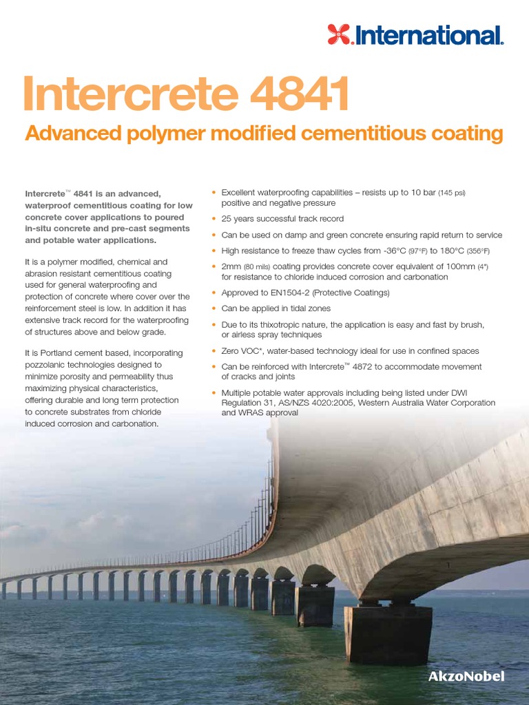 Intercrete 4841 UK | PDF | Concrete | Materials
