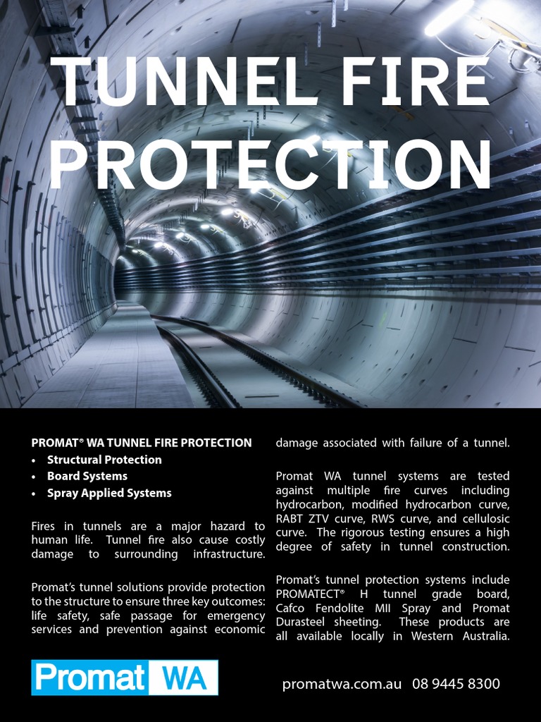 Tunnel Fire Protection | PDF | Concrete | Fires