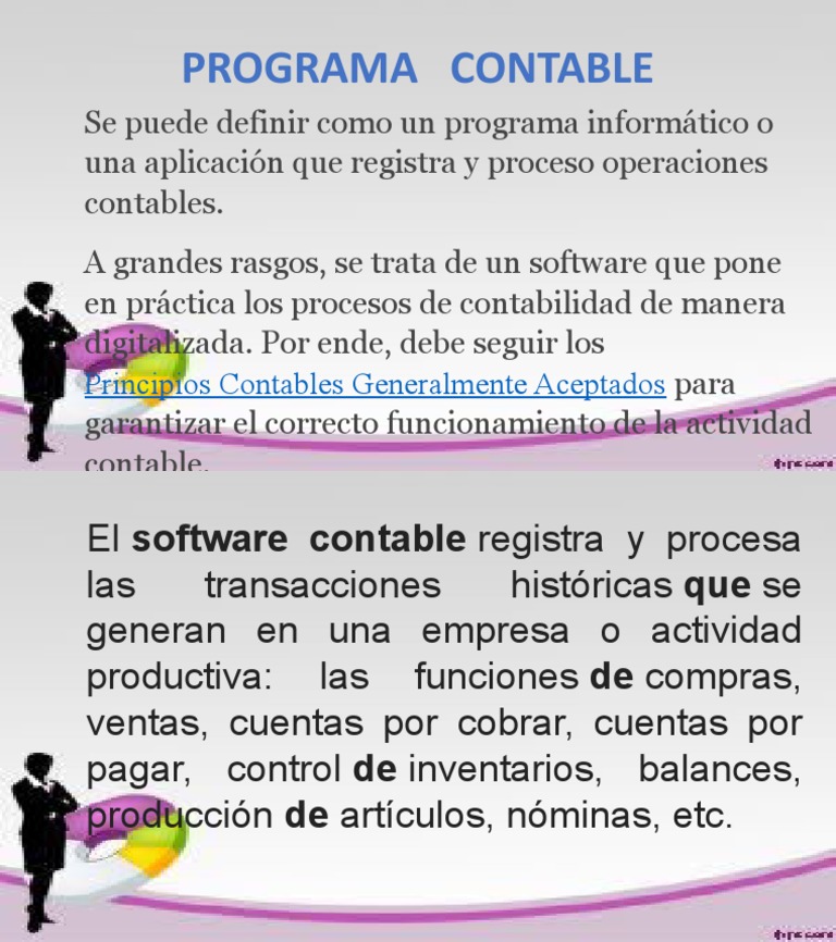 Software Contable: Funciones y Usos | PDF | Finanzas y dinero