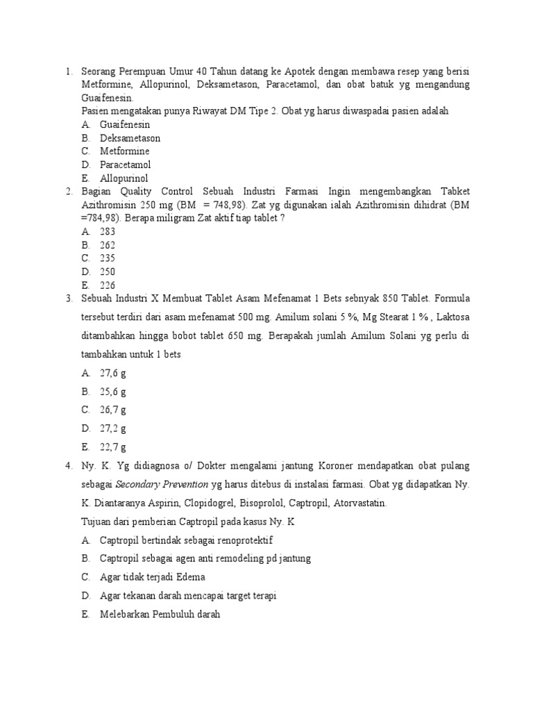 Soal Try Out Formula Ukai | PDF