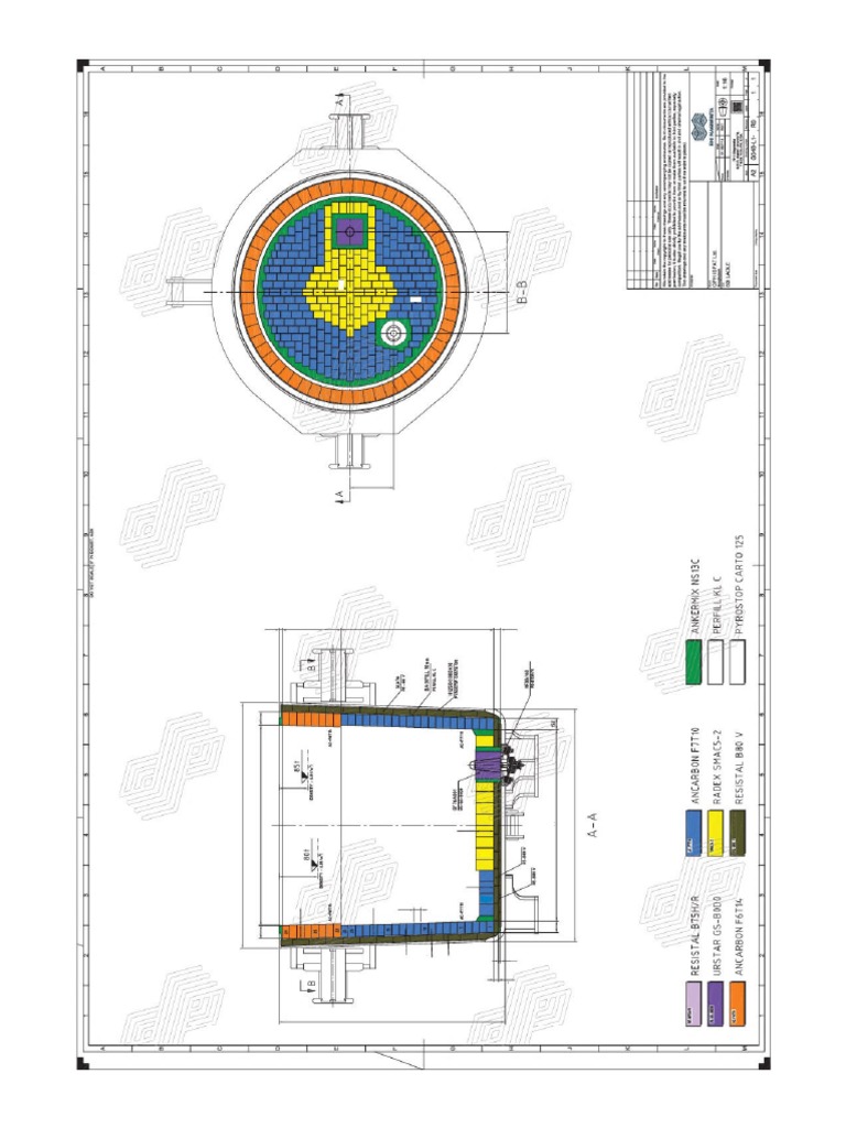 LADLE DRAWING & Refractory DATA SHEET | PDF | Refractory | Aluminium Oxide