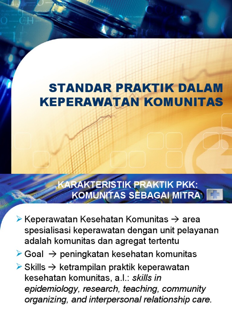 Standar Praktik Dalam Keperawatan Komunitas | PDF