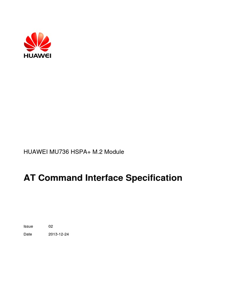 HUAWEI MU736 HSPA+ M.2 Module at Command Interface Specification ...