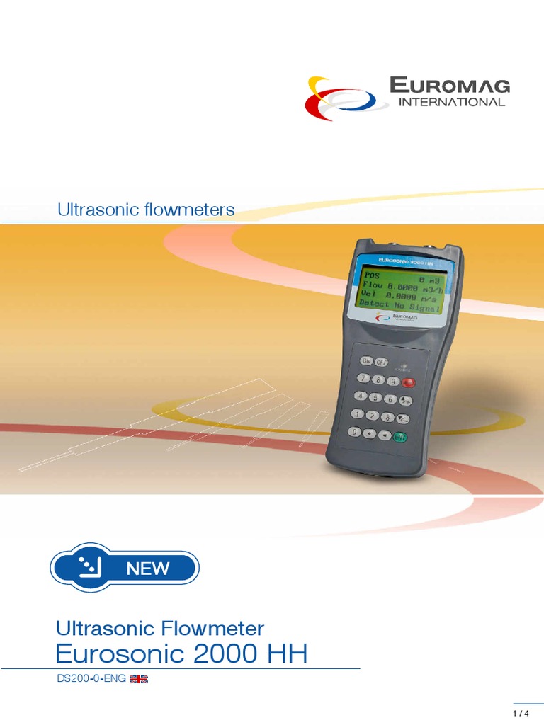 ES2000 HH en | PDF | Flow Measurement | Pipe (Fluid Conveyance)
